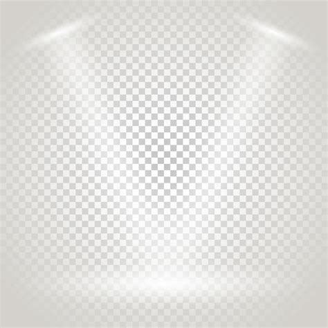 스포트라이트가 있는 밝은 무대 투명 배경 프리미엄 벡터