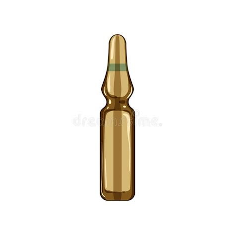Ampoule Medical Ampule Cartoon Vector Illustration Stock Vector