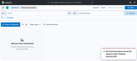 Index Doesnt Show Up In The Dashboard Although The Status Of The Index Is Green Kibana