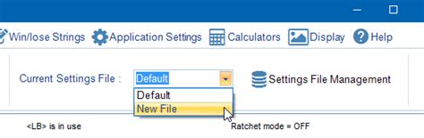 settings files