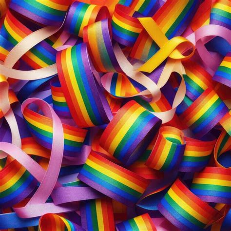 Premium Photo Rainbow Ribbon Lgbt Symbol