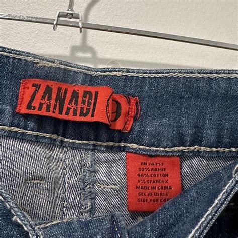 Y2k Zana Di Denim Shorts With Bedazzled Flap Pockets Depop