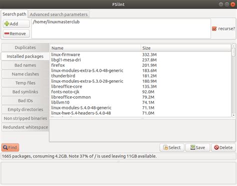 Fslint Duplicate File Finder For Linux Linuxmaster Club