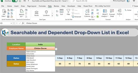 Download The Practice File For Searchable And Dependent Drop Down List