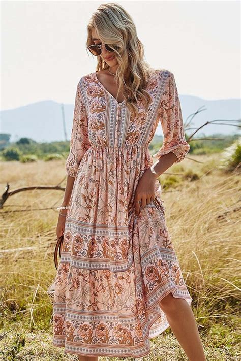 Robe Bohème Chic DÉté Idylle Bohémienne