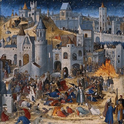 The Spread Of The Black Death In Medieval Europe Showing Its Impact On