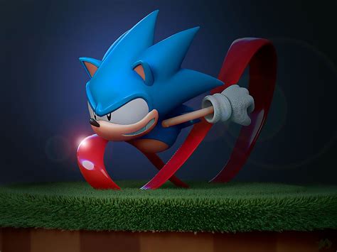 Sonic The Hedgehog Model 3d Sonic Sonic 3 Running Sonic