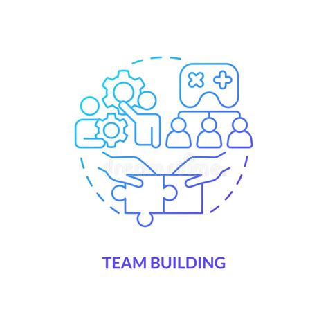 Team Building Blue Gradient Concept Icon Stock Illustration Illustration Of Engagement