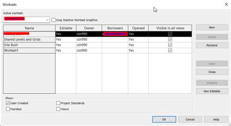 Cant Delete Workset Autodesk Community