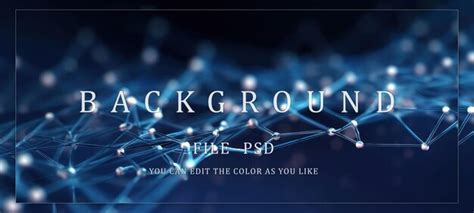 Abstract Blue Network Premium Ai Generated Psd