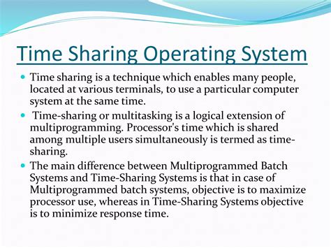 Types Of Operating System Pptx