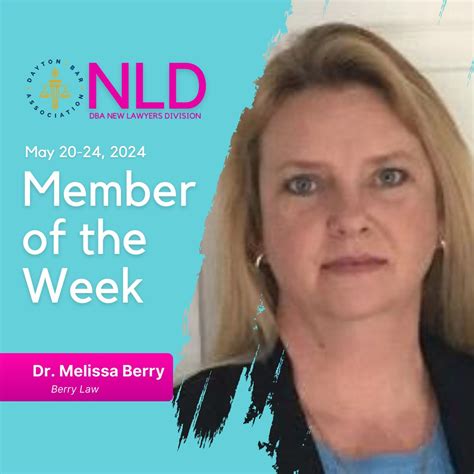 Dayton Bar Association On Linkedin Shout Out To Dr Melissa Berry