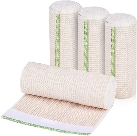 Elastic Bandage Wrap 6 Inch Compression Wrap Bandage With Self Closure Washable Wide