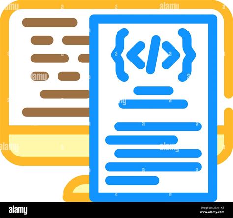 Software Documentation Technical Writer Color Icon Vector Software