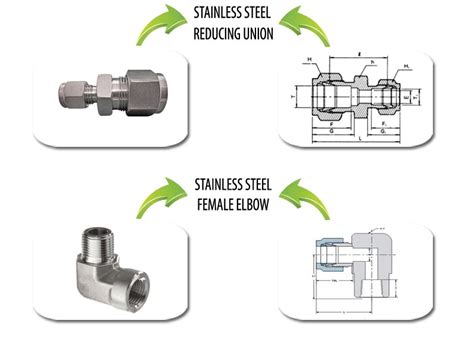 Stainless Steel Compression Fittings 316 Ss Compression Tube Fittings