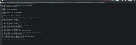 GitHub Sank Crime Information Management System The Main Aim Of This System Is To Maintain