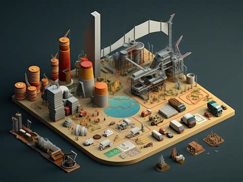 Premium Ai Image 3d Architecture Set