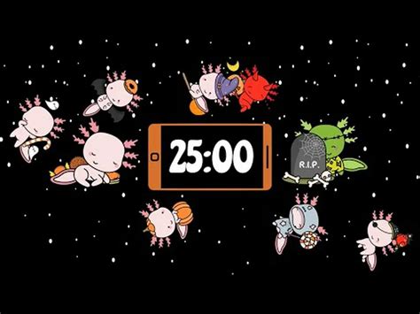 Axolotl Halloween 25 Minute Timer With Music And Alarm