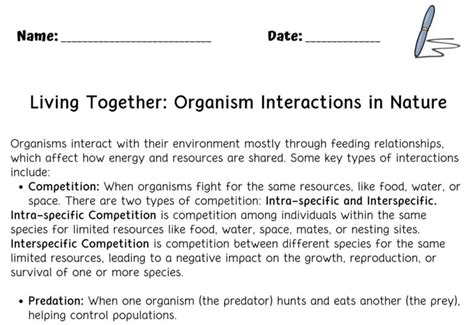Organisms Interaction In The Environment By Scales Classroom Tpt