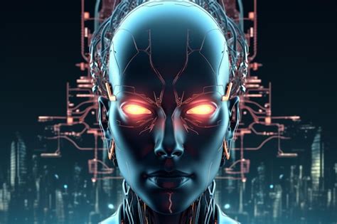 Premium Ai Image Humanoid Robot On White Isolated Data Network Connection Background Vector