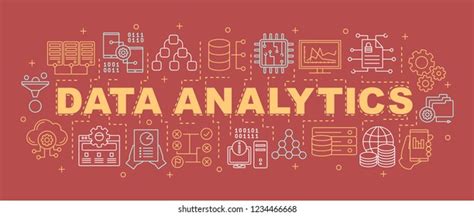 Data Analysis Word Concepts Banner Big Stock Vector Royalty Free