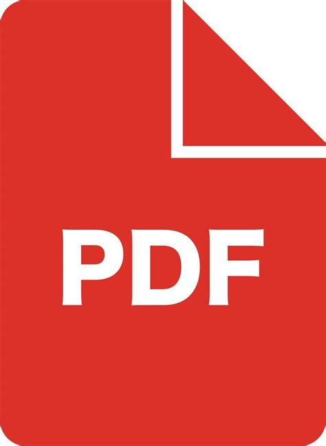 Pdf File Vector Icon Red Flat Data 20589503 Vector Art At Vecteezy