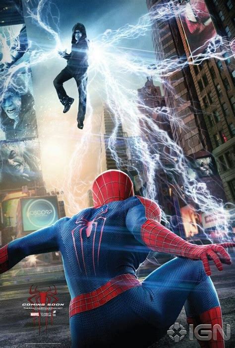 Spidey Vs Electro In Times Square The Amazing Spiderman Poster The