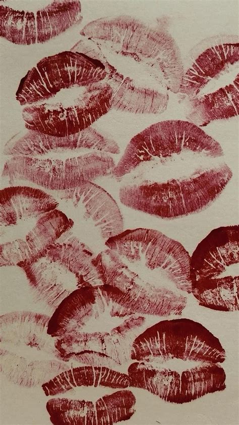 Red Lips Kiss Wallpaper