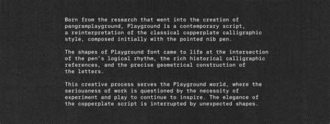 Pp Playground Free Font Behance