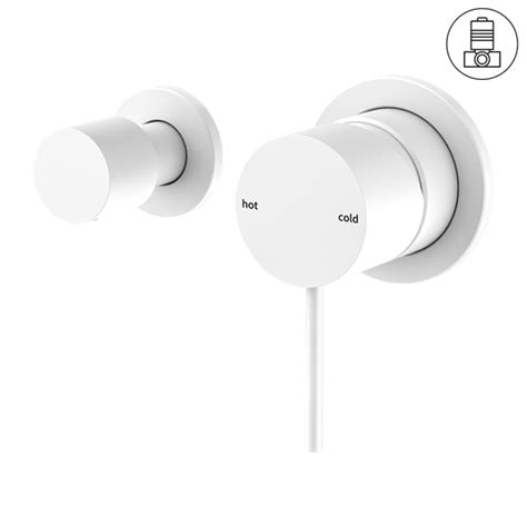 Shower Mixer With Divertor 2 Way Shower Valve Matte White Mecca Range