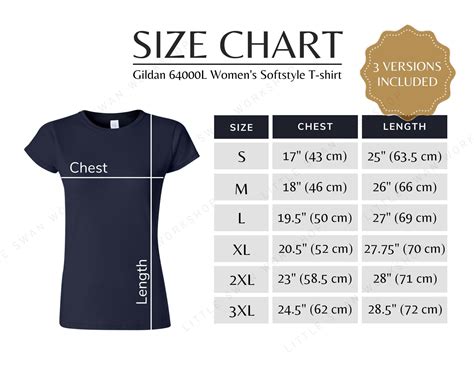 Shirt Size Chart For Women