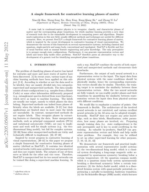 A Simple Framework For Contrastive Learning Phases Of Matter Deepai