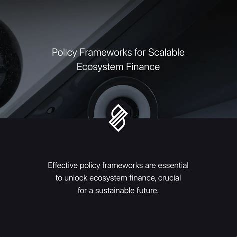 Policy Frameworks For Scalable Ecosystem Finance → Scenario