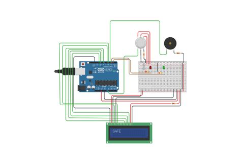 Circuit Design Gas Sensor Project Tinkercad