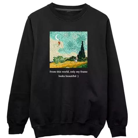 خرید و قیمت دورس مشکی داخل کرکدار پسرانه و دخترانه نقاشی ونگوگ از غرفه