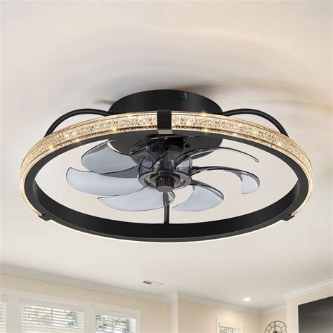 20 Low Profile Flush Mount Ceiling Fans With Lights Modern Small Cag