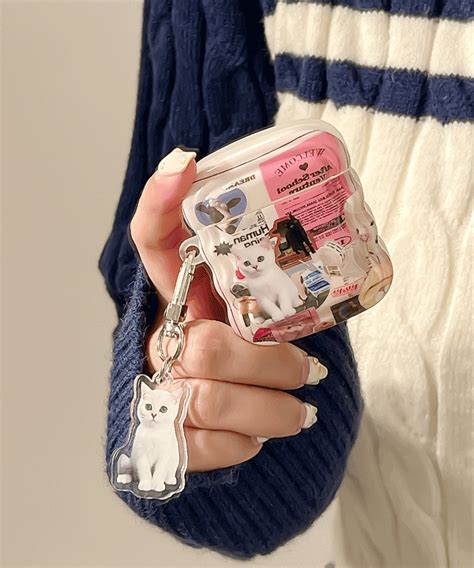 🚚오늘출발🚚 키링세트2타입 웨이브 에어팟 케이스 123세대 프로2 고양이시리즈 키링 세트 에이블리