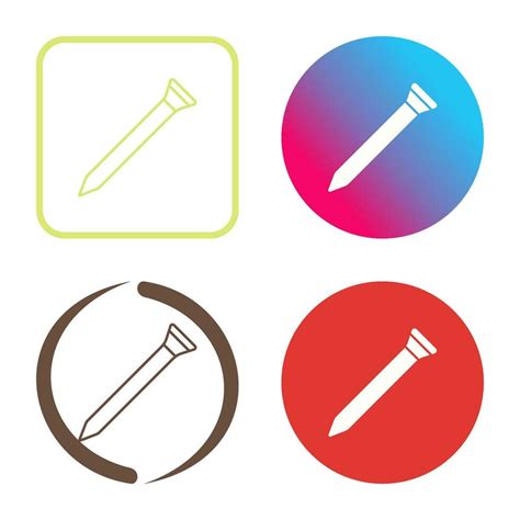 Nail Vector Icon 34658742 Vector Art At Vecteezy