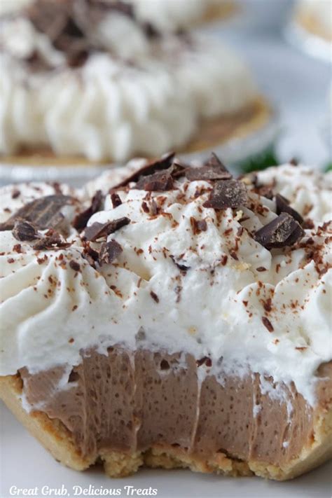 Mini Chocolate Cream Pies Great Grub Delicious Treats