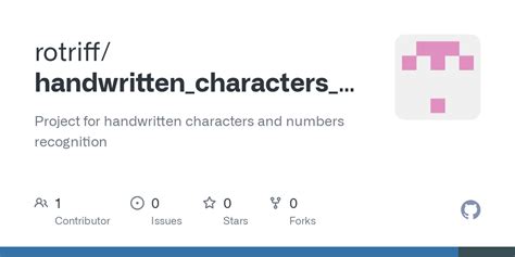 Github Rotriffhandwrittencharactersrecognition Project For