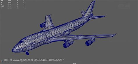 全日空航空公司用波音747客机 飞机模型下载 摩尔网cgmol
