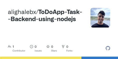 Github Alighalebxtodoapp Task Backend Using Nodejs