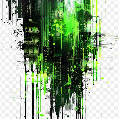 Premium Psd Hacker Intrusion Glitch With Binary Code Abstract Shapes And Texture Effect Fx