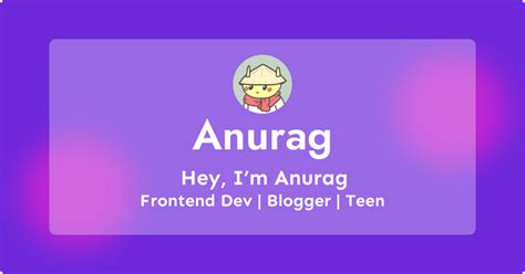 Github Anuraglol Portfolio My Portfolio Thingy Which Also Happens To Be A Template