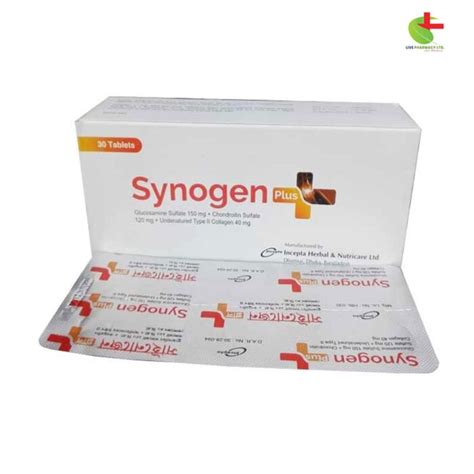 Synogen Plus For Joint Health Osteoarthritis And Arthritis Live Pharmacy