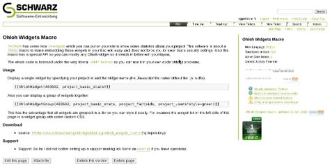 ohlohwidgetsmacroplugin trac hacks plugins macros etc