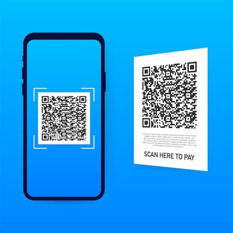 Premium Vector Scan To Pay Smartphone To Scan Qr Code On Paper For Detail Technology And