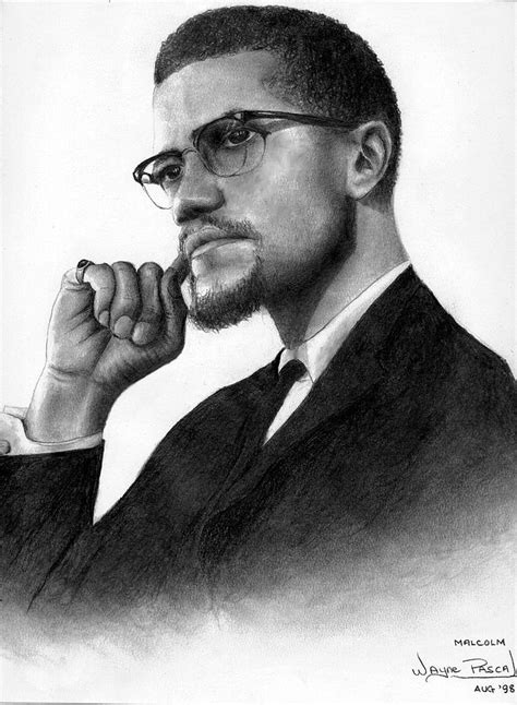 Malcom Drawing By Wayne Pascall Fine Art America