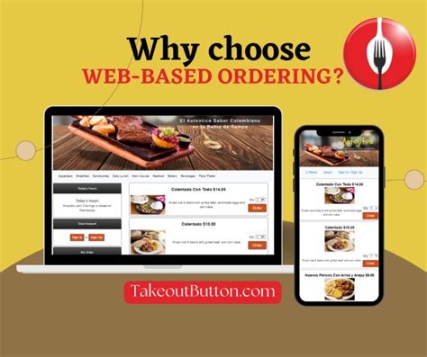 Why Choose Web Based Ordering Systems Takeout Button