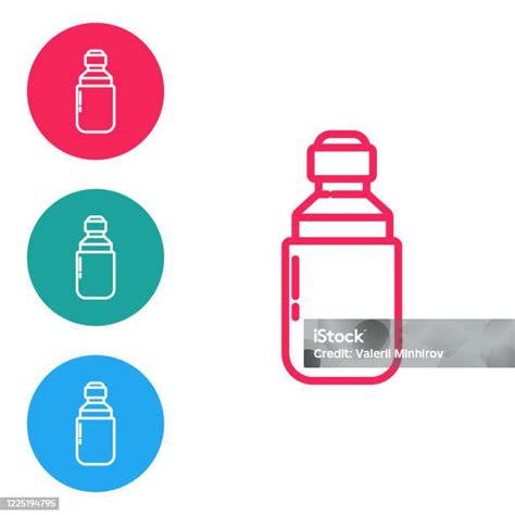 레드 라인 의료 마리화나 또는 대마초 잎 올리브 오일 드롭 아이콘 흰색 배경에 고립 대마초 추출물 대마 기호입니다 원 버튼으로 아이콘을 설정합니다 벡터 일러스트레이션 0명에